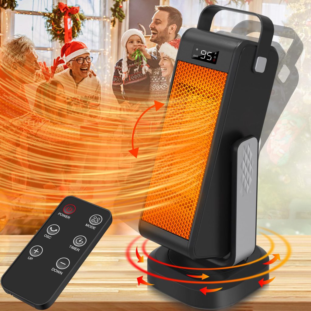 Review of AEOCKY 3rd-Gen Space Heater: 1500W AI Thermostat, Remote ...